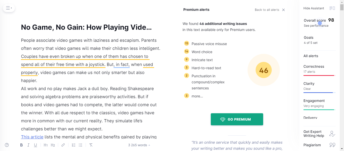Grammarly: Online Grammar Checker Review | Study Llama