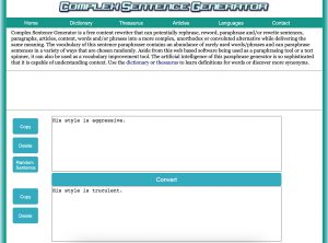 Complex Sentence Generator Review | Study Llama