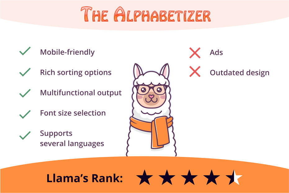 Top 10 Free Online List Sorters | Study Llama